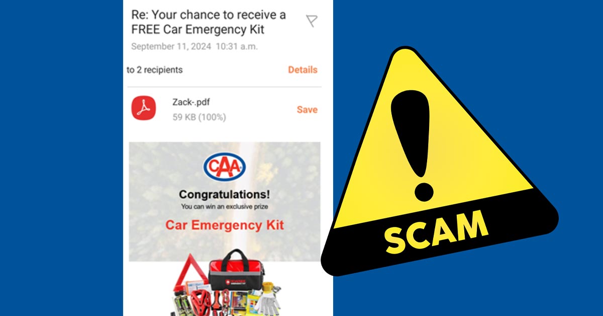 New Email Scam Imitating CAA/AMA - AMA